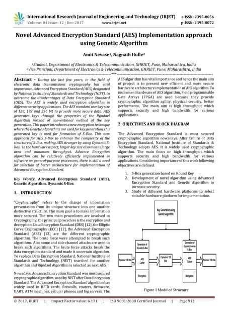 Novel Advanced Encryption Standard Aes Implementation Approach Using