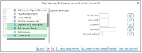 Create Selection Variants For Payment Medium Forma Sap Community