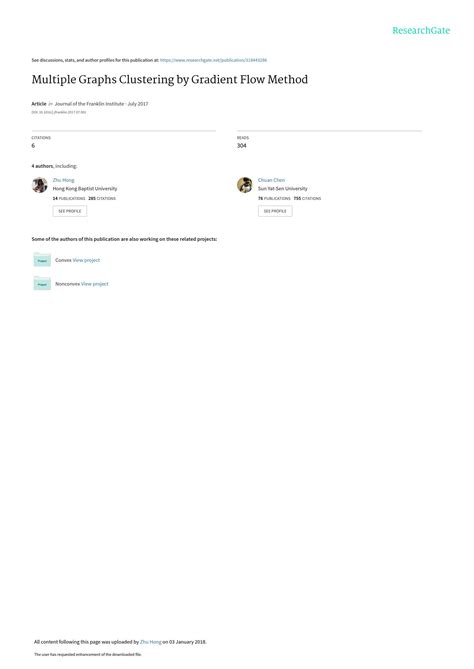 Solution Multiple Graphs Clustering By Gradient Flow Method Studypool