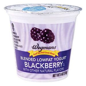 Review Wegmans Blended Lowfat Yogurt Blackberry Mealwhizz
