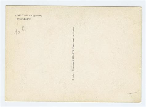 Aslan Vintage Pin Up Nude Pc 1969