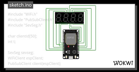 Class Seven Segment Display Wokwi ESP STM Arduino Simulator