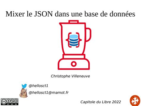 Mixer Le Json Dans Une Base De Données Speaker Deck