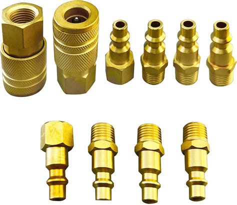 Gajing 1 4 Npt Air Coupler And Plug Kit Air Compressor Fittings Air