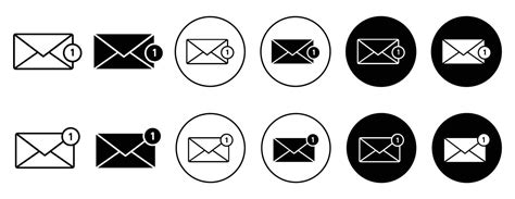 New Email Icon Outline Flat Icon 47419188 Vector Art At Vecteezy