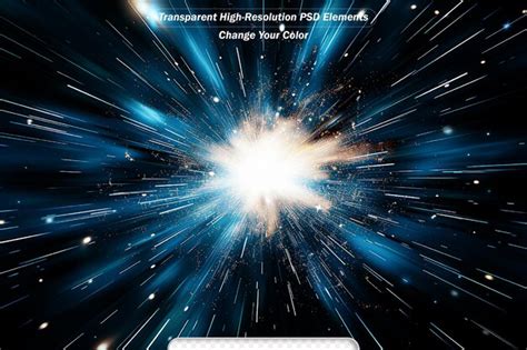 Highenergy Particles Explosion Premium AI Generated PSD