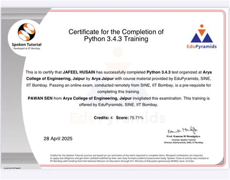 Python Certification Iitbombay Edupyramids Programming
