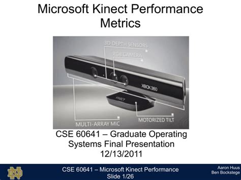 microsoft kinect performance final presentatio