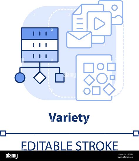 Variety Light Blue Concept Icon Stock Vector Image And Art Alamy
