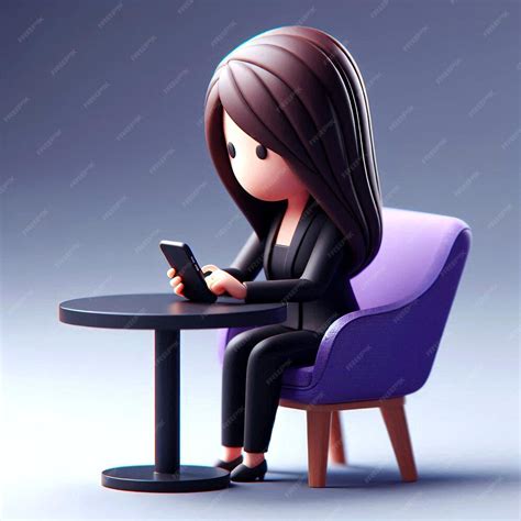 Enhance Your Visuals With A 3d Render Of A Girl In A Digital Art Scene Premium Ai Generated Image