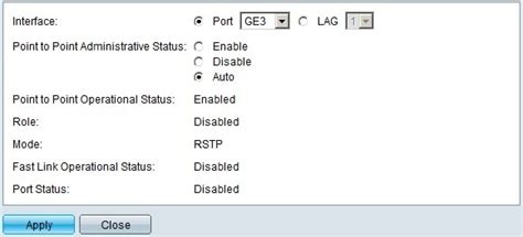 Rapid Spanning Tree Protocol RSTP Configuration On The Series Managed Switches Cisco