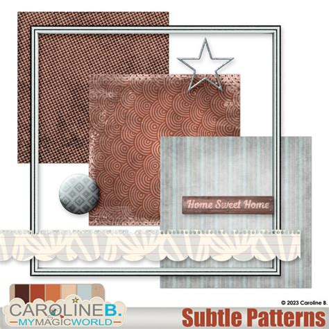 Subtle Patterns Mini 01 Caroline B Design Digital