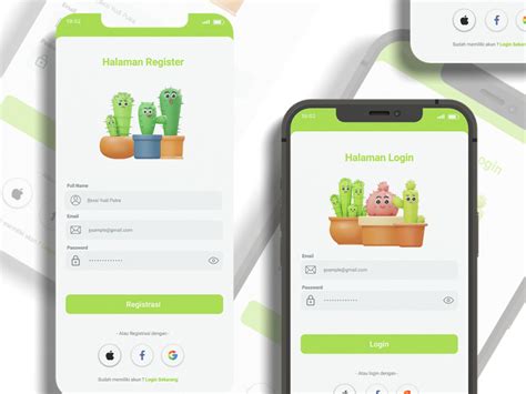 Cactus Plantation Login Register Page By Rexsi Yudi Putra On Dribbble
