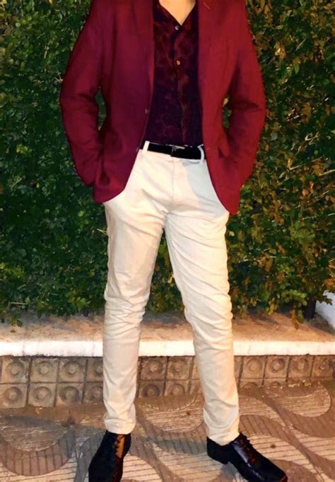 Pin On Mens Outfit Ideas Burgundy Suit Social Shirt Black Men Fashion