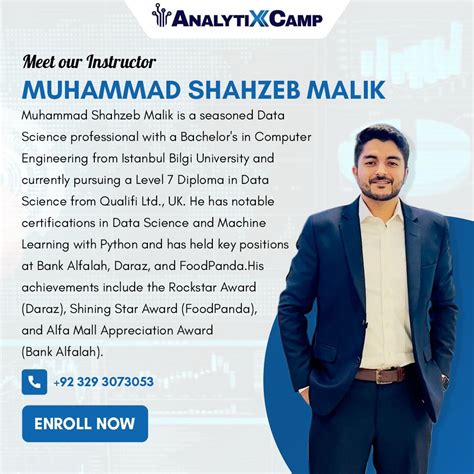 Analytix Camp On Linkedin 🌟 Meet Our New Data Science Instructor 🌟 We Are Thrilled To Welcome