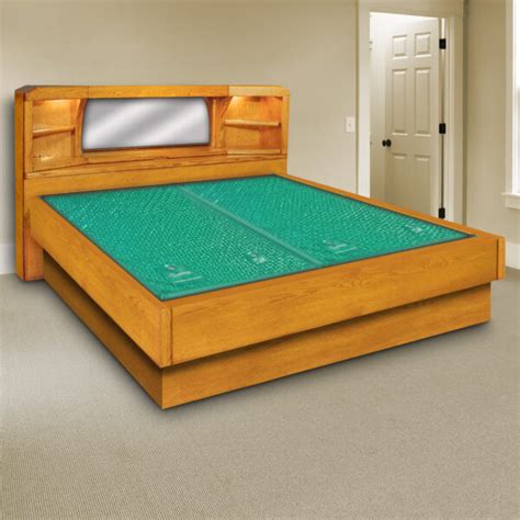 Oak Marathon Waterbed Headboard And Frame Set With Optional Piers Innomax