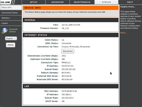 Dlink DSL B ADSL Modem