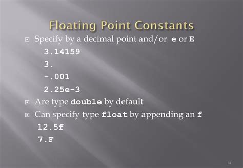 Ppt Types Constants Operators And Expressions Powerpoint