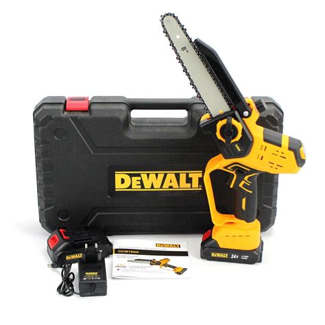 Аккумуляторная мини пила цепная DeWalt DCM190N (24V 5AH) АКБ мини-пила ...