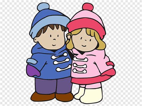 Клипарт дети в зимней одежде 46 фото