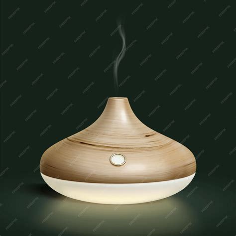 Premium Vector 3d Modern Wood Aroma Diffuser