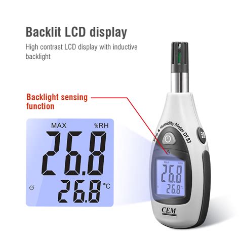 Cem Dt 83 Industrial Portable Digital Mini Temperature Humidity Meter