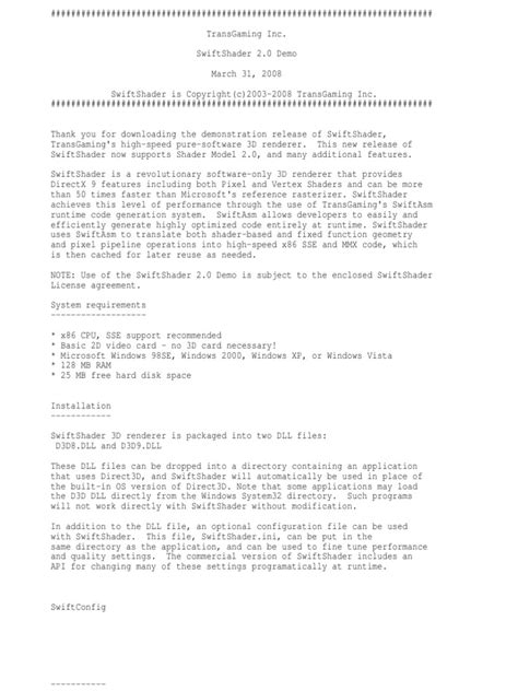 Swift Shader Pdf Shader Multi Core Processor Swift Shader Pdf Shader Multi Core Processor