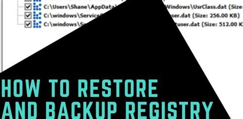 Backup And Restore Windows Registry Step By Step Guide Life Beyond Code