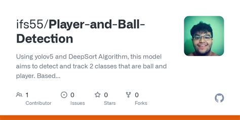 github ifs55 player and ball detection using yolov5 and deepsort