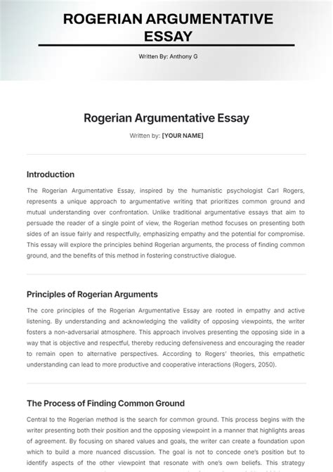 Free Argumentative Essay Templates Editable And Printable