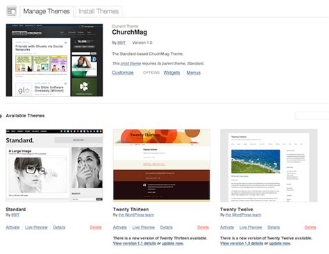 Wordpress Update Tip Unused Themes And Plugins Churchmag