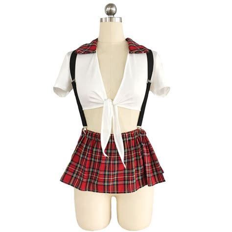 Conjunto De Lencería De Anime Para Mujer Disfraz De Colegiala