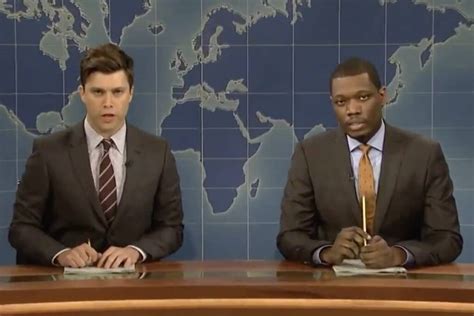 Watch Colin Jost And Michael Che Make Their Weekend Update Co Anchor