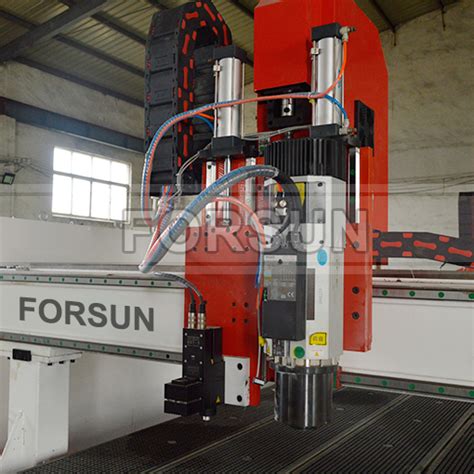 Custom Double Working Table Cnc Router With Oscillating Knife Multi