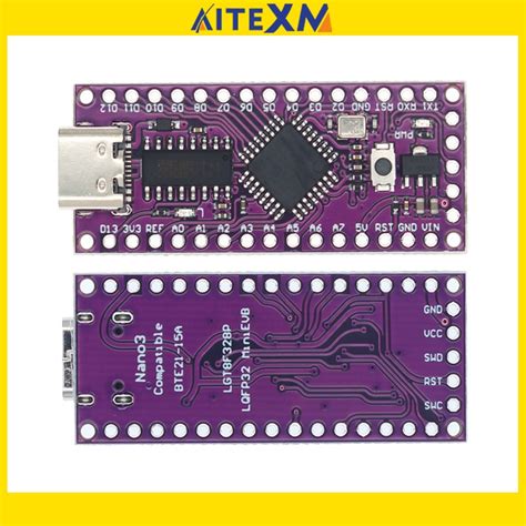 Lgt8f328p Lqfp32 Minievb Type C Replace Nano V30 With Crystal Oscillator For Arduino Shopee