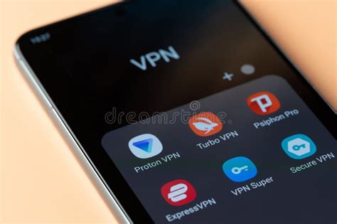 Collection Of VPN Apps For Android Editorial Photography Image Of