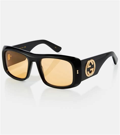 Gucci Rectangular Acetate Sunglasses Gucci