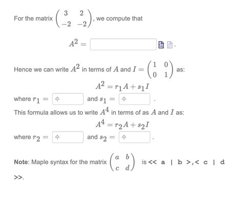 solved for the matrix [3 2] [ 2 2] ﻿we compute