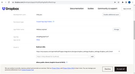 Drop Box Integration With Erpnext Frappe Forum