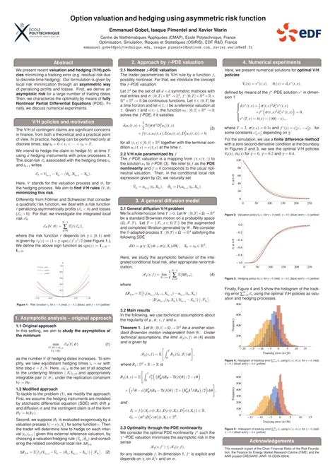 Pdf Option Valuation And Hedging Using Asymmetric Risk Function