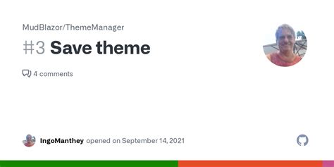 Save Theme Issue MudBlazor ThemeManager GitHub