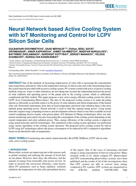 pdf neural network based active cooling system with iot monitoring