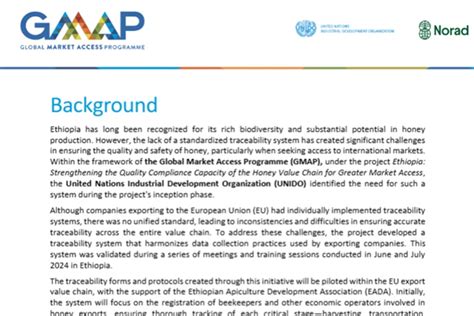 Traceability Forms Ethiopian Apiculture Development Association Eada