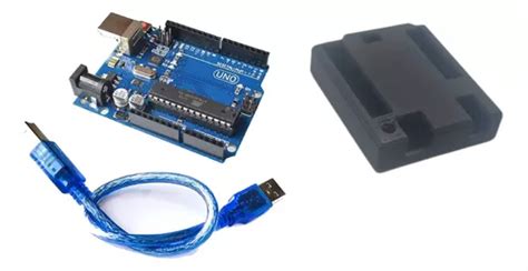 placa uno 16u2 compatível com arduino cabo e case em 3d frete grátis
