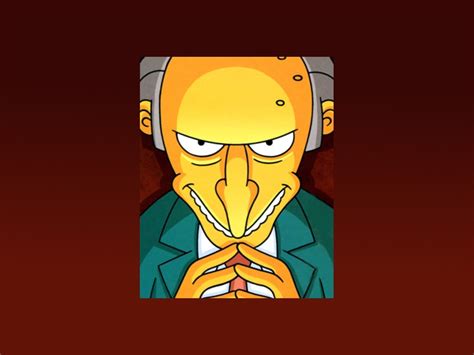 Illustration Cartoon Superhero The Simpsons Montgomery Burns Hd