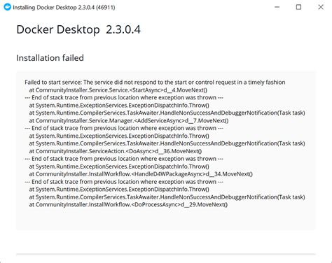 Unable To Install Use Docker Desktop After Failed Update Docker Desktop Docker Community Forums