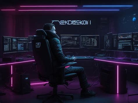 Premium Ai Image Thief Cyber Ai Hacker On City Cyber Futurehacking