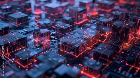 Illustration Of A Machine Learning Process Featuring Artificial Intelligence Deep Data Mining