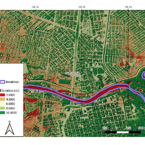Breaklines Being Used To Increase Model Veracity Download Scientific Diagram