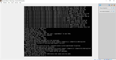 instalasi web dan database server